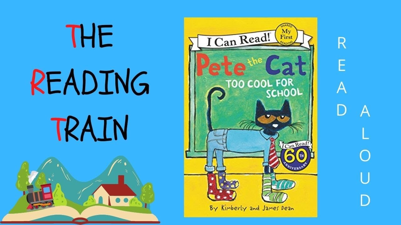 📕 Kids Read Aloud : Pete The Cat Too Cool For School By Kimberly And ...