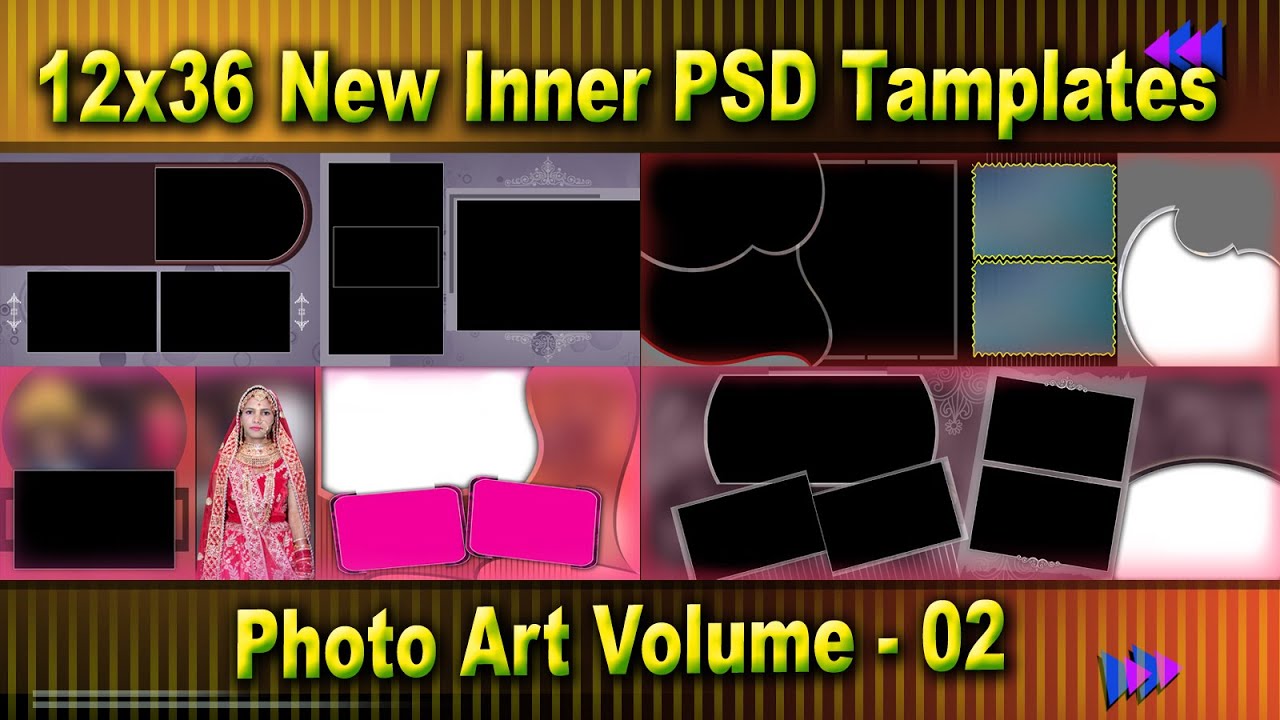 Best 12x36 Inner Sheet PSD Tamplates || Vol 02 || photo art creation ...