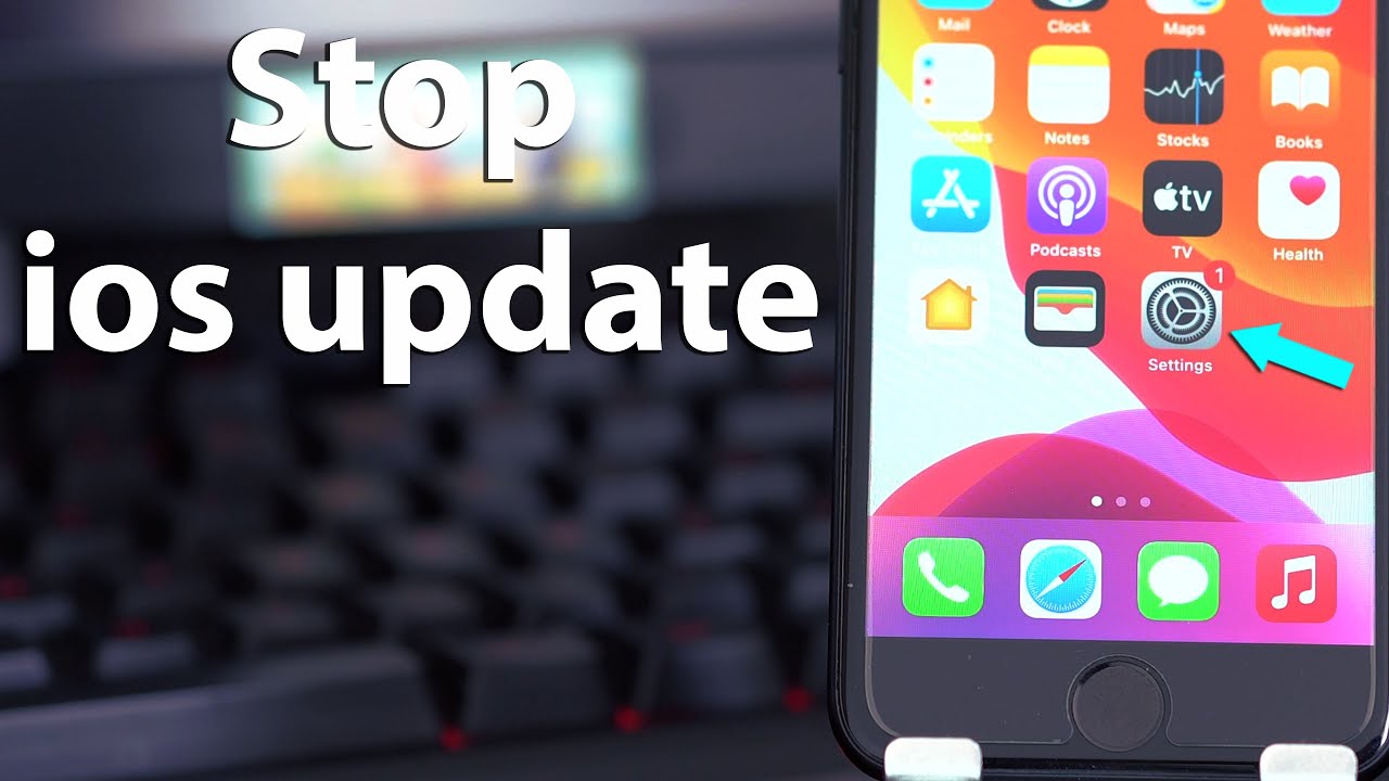 how to stop any iPhone IOS Update - YouTube