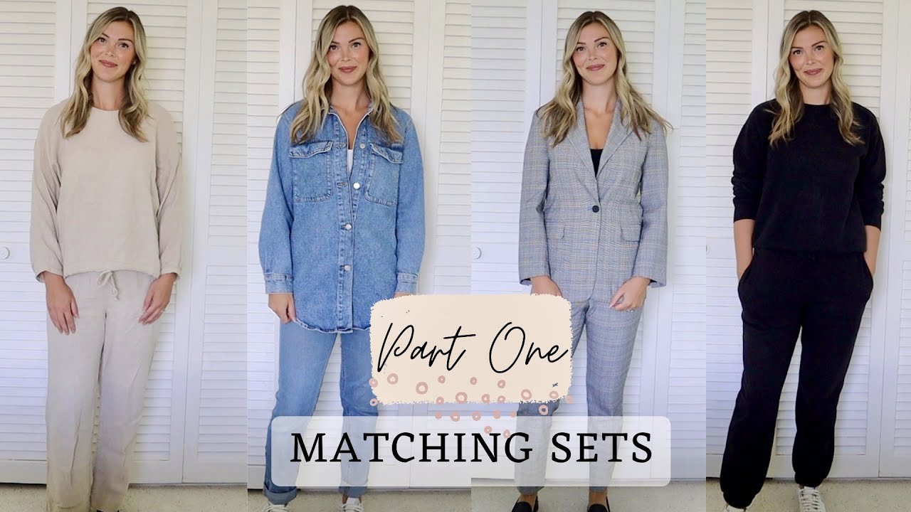 MY MINIMALIST CLOSET | PART 1: Matching Sets (minimal loungewear ...
