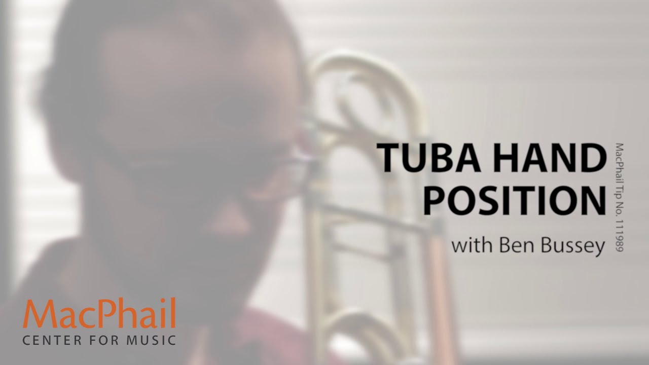 Tuba Hand Position - YouTube