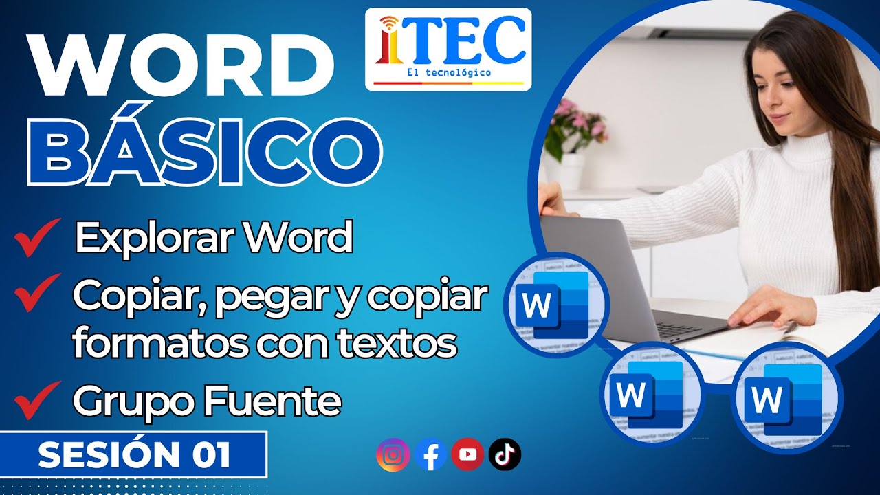 SESIÓN 01: ☑️Explorar Word - YouTube