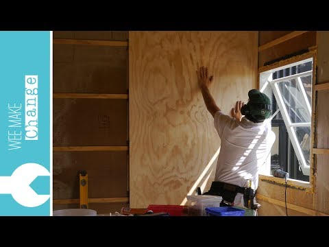 How to Line Walls and Ceiling with Plywood \