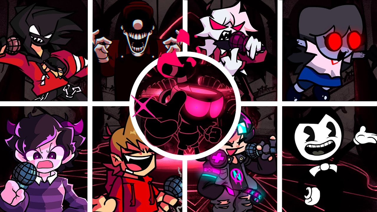 [FNF] Devils Gambit but Every Turn a Different Character is Used🎶 ...