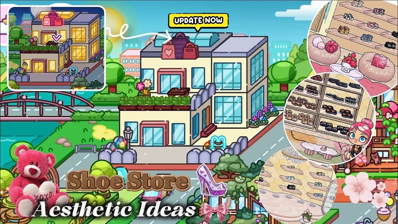 🏬💖 Aesthetic Shoe Store Build in Avatar World! 👟🌸 - YouTube