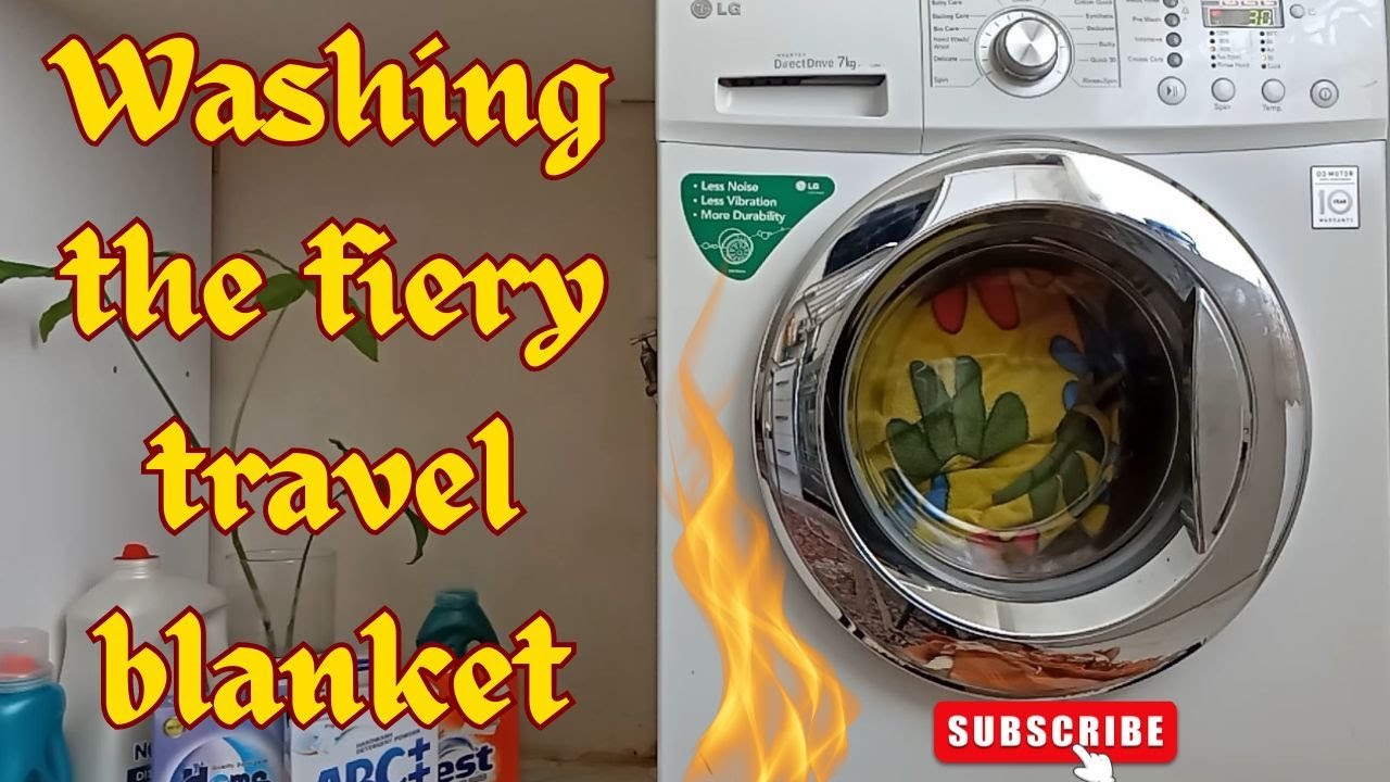 Washing fire in LG washing machine - YouTube