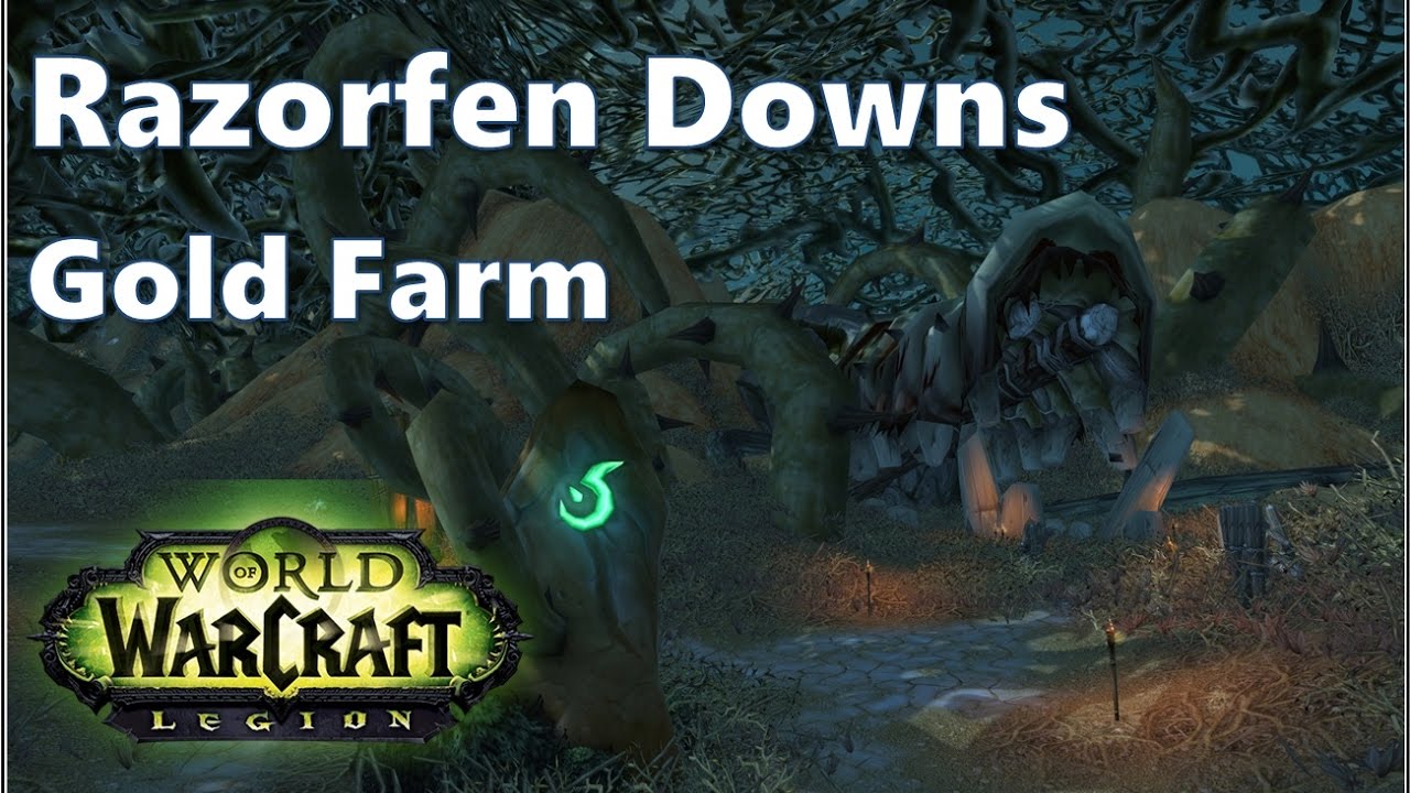 World of Warcraft - Razorfen Downs Gold Farming via Transmogs - YouTube