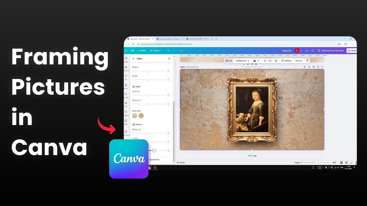 How to Put a Frame Around a Picture in Canva - YouTube