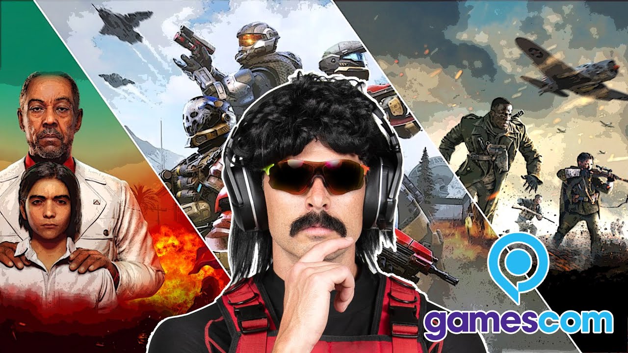 DrDisrespect reviews every WORLDWIDE GAME REVEAL [GAMESCOM DAY ONE ...
