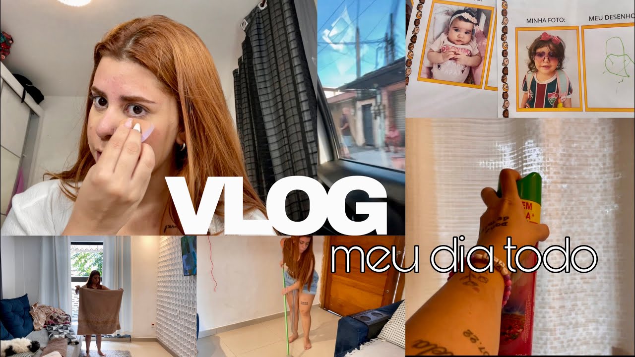 VLOG: meu dia, reunião na escola da manu+ mostrei os trabalhinhos dela ...