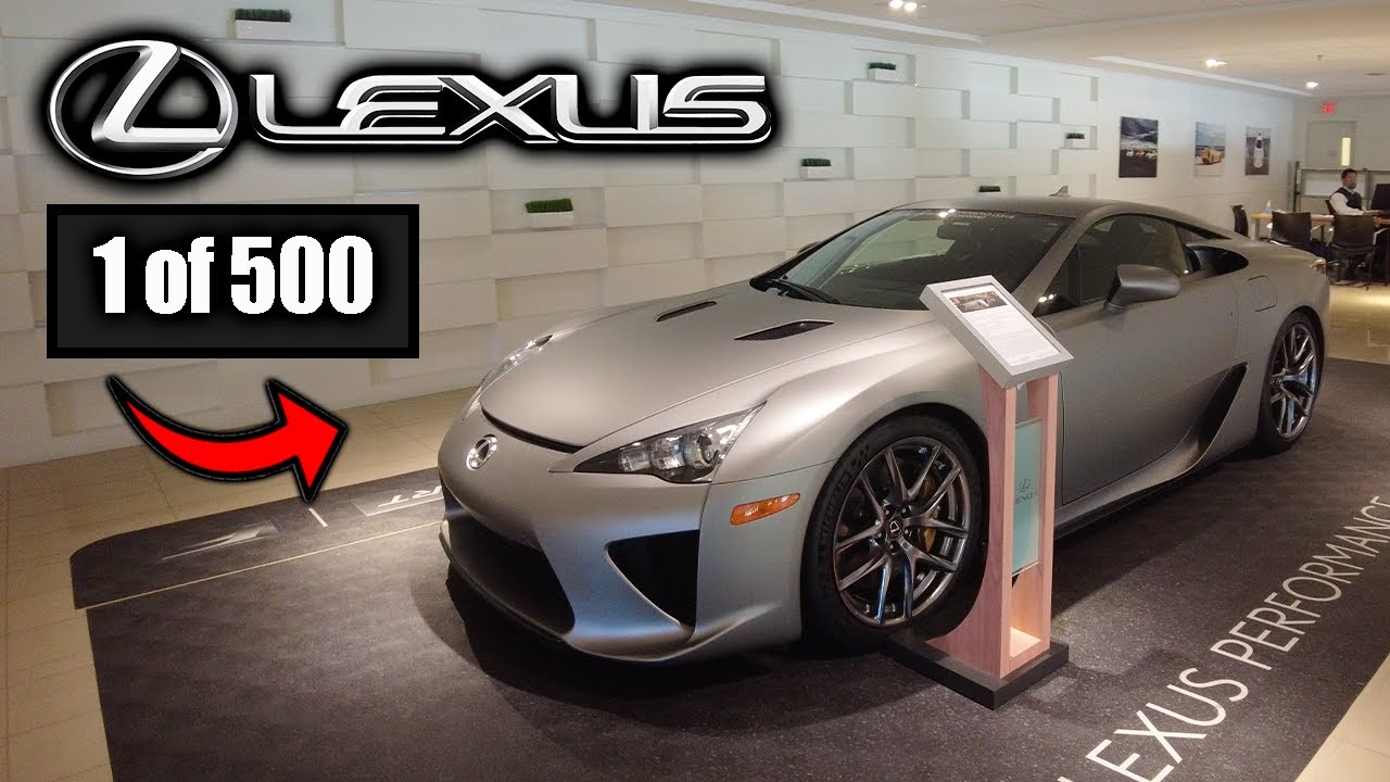 Super Rare 1 of 500 ever made LEXUS LFA - Million Dollar Car - YouTube