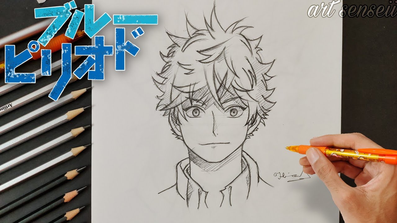 How to draw Yatora | Blue period | ブルーピリオド | - YouTube