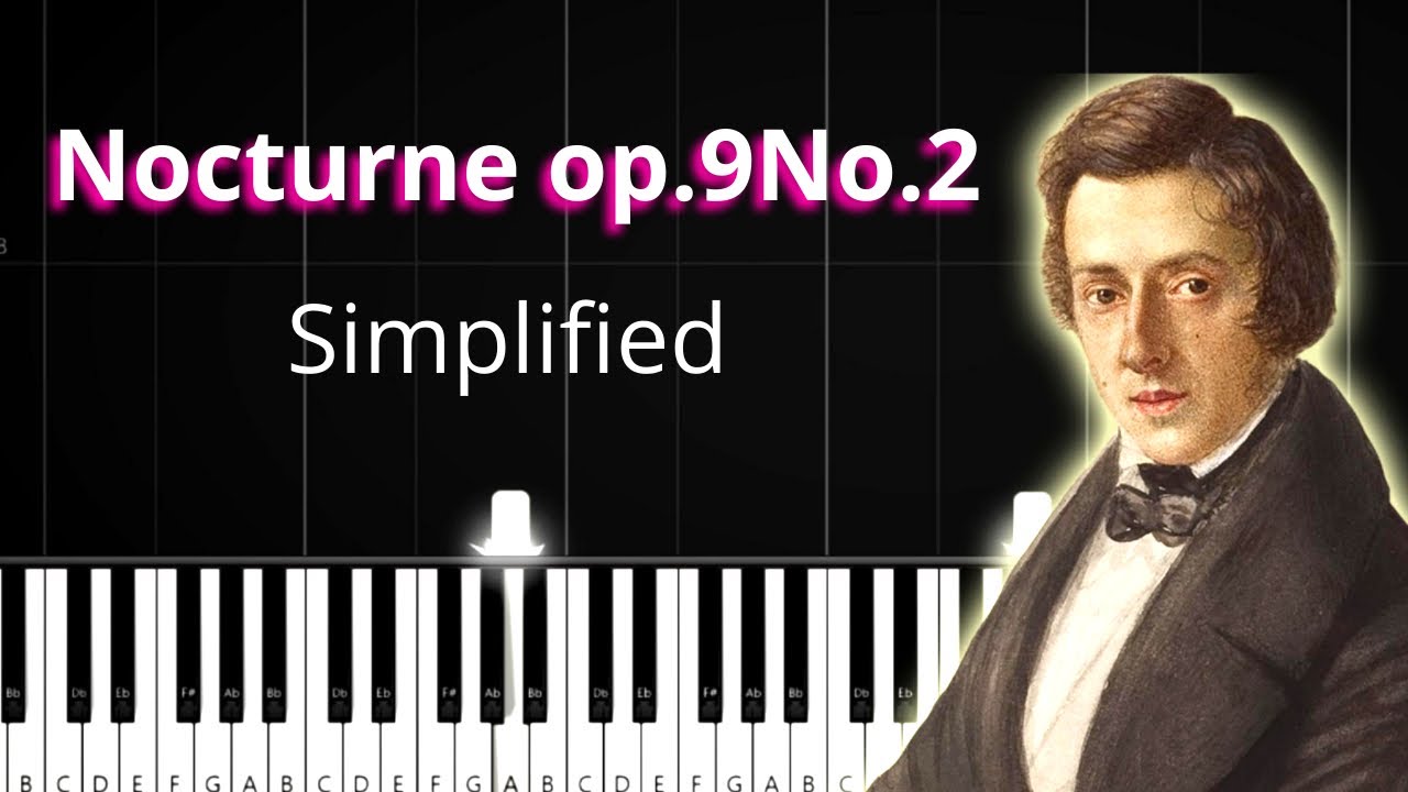 Chopin - Nocturne op.9 No.2 - Easy Piano Tutorial - YouTube