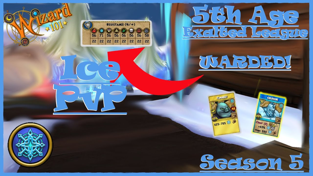 Wizard101: Exalted (100) Ice PvP | Beating the WARD! - YouTube