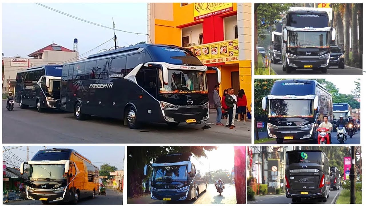KEJAR TERUS!! 2 Unit Bus City Trans Utama Legacy SR2 HD Prime - YouTube
