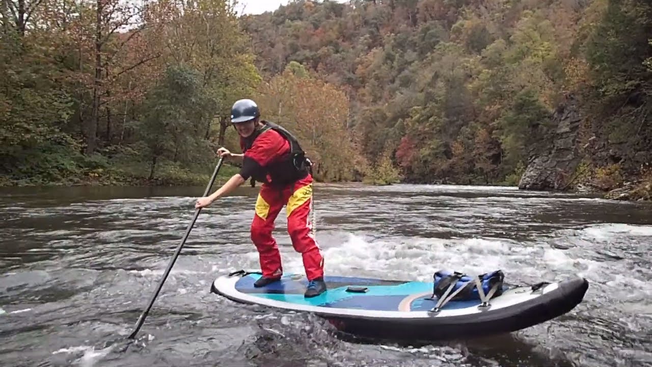 WSUP on the Upper Russell Fork River - YouTube