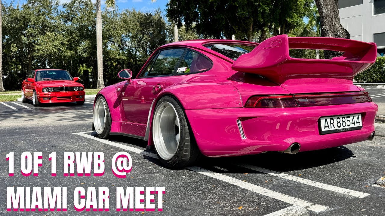 Car Meets in Miami with Porsche, BMW, Ferrari and more! 4K - YouTube