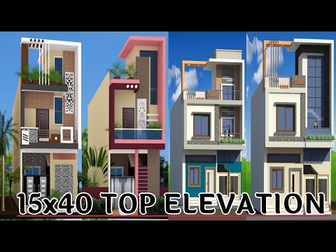 15x40 फ्रंट modern latest गैलरी डिजाइन || front elevation || #house ...