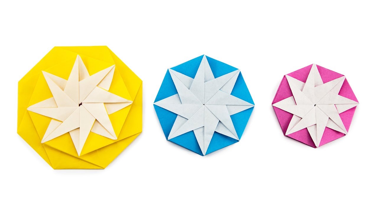 Origami Octagonal Tato Instructions Coloring Pages