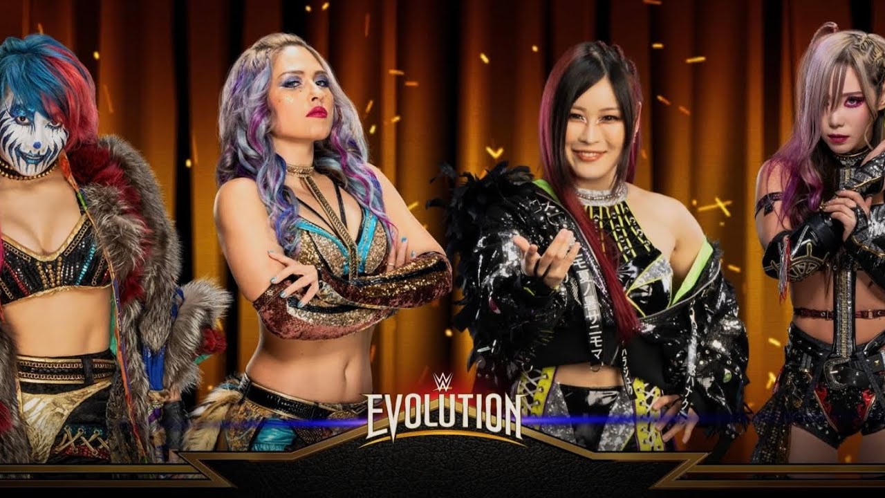 Asuka vs Giulia vs Iyo Sky vs Kairi Sane (WWE Evolution) vs -FULL MATCH ...