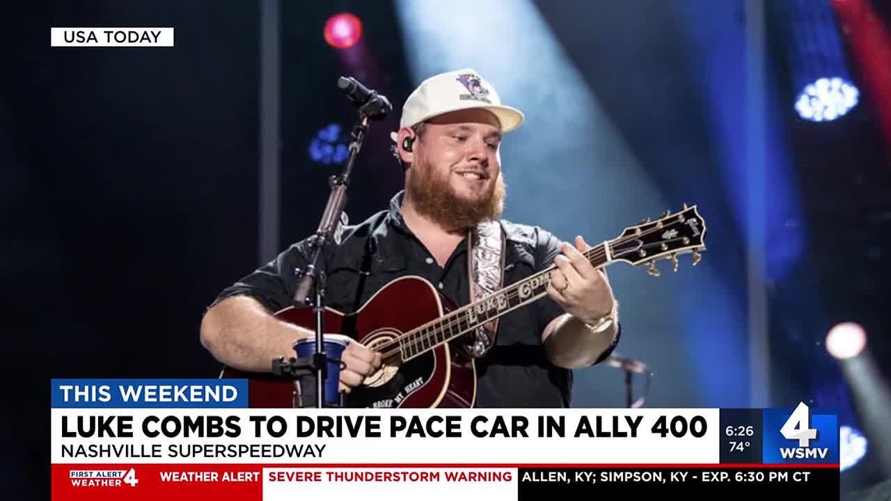 Luke Combs to drive pace car in Ally 400 - YouTube