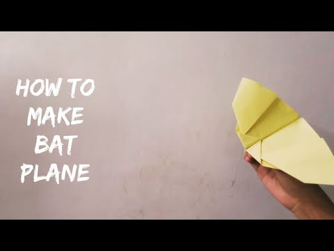 How to make a bat plane - YouTube