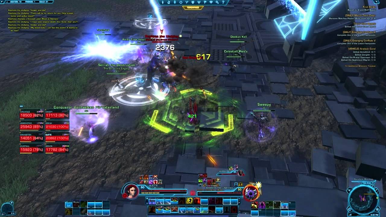 SWTOR Asation/Terror from Beyond Kephis HM - YouTube