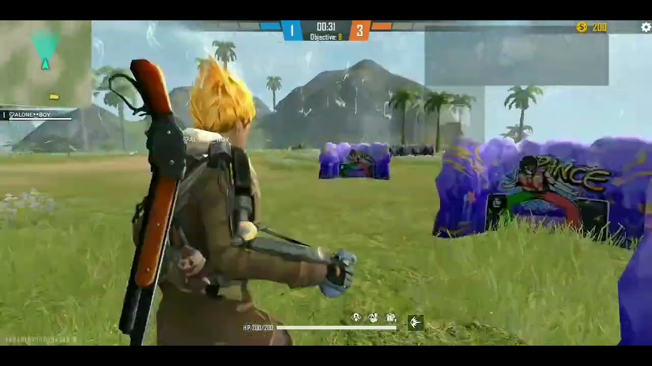 OP GAMEPLAY WITH ALONE BOY FF - YouTube