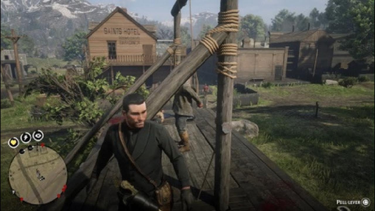 Hanging a person rdr2!!!!!!!!!!! - YouTube