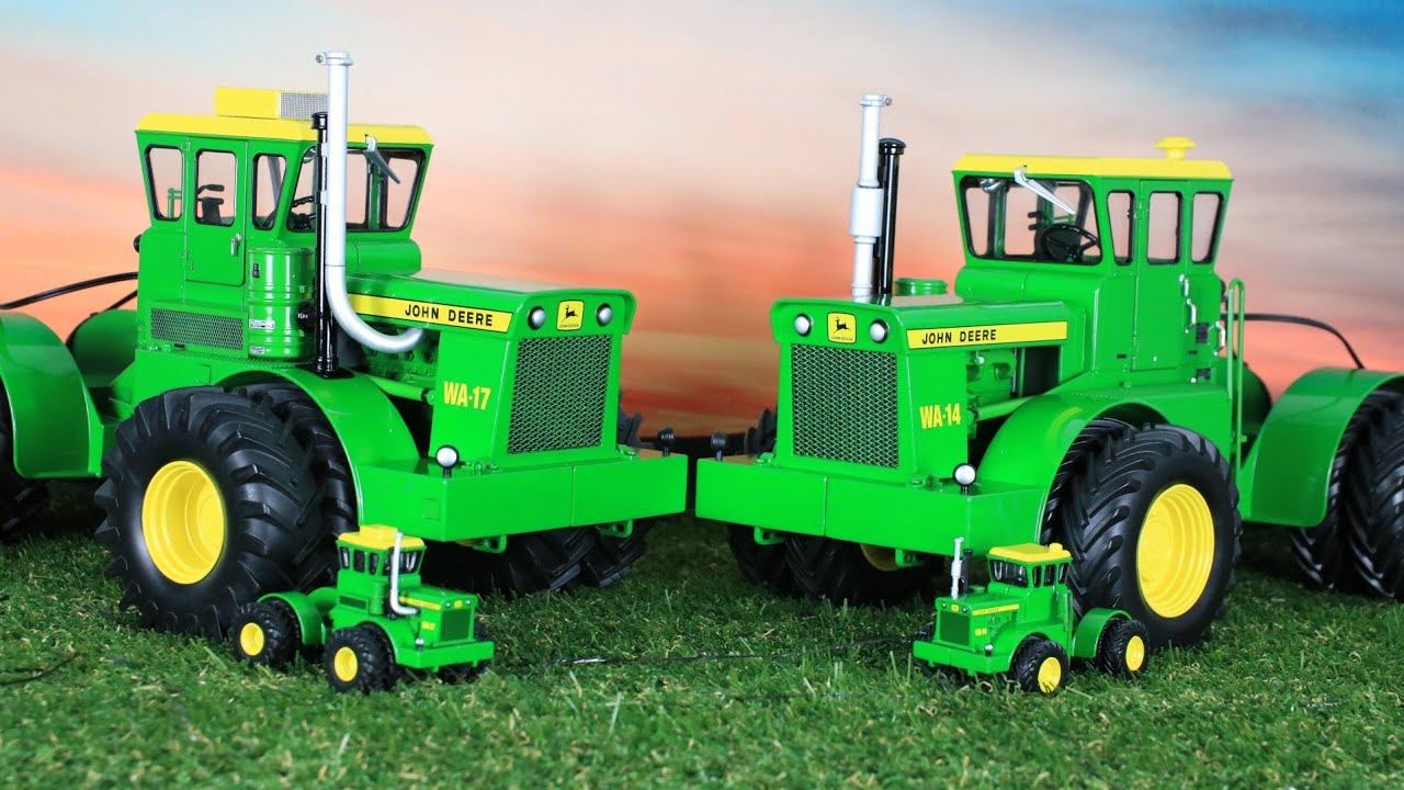 Ertl 1/64 & 1/16 John Deere WA14 & WA17 set - Prestige Select Series ...