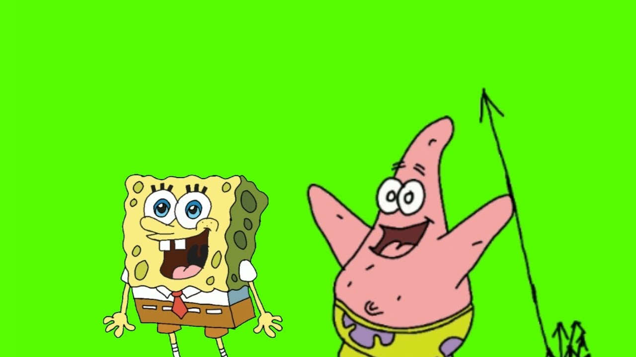Green screen Spongebob squaerpants | animation green screen - YouTube