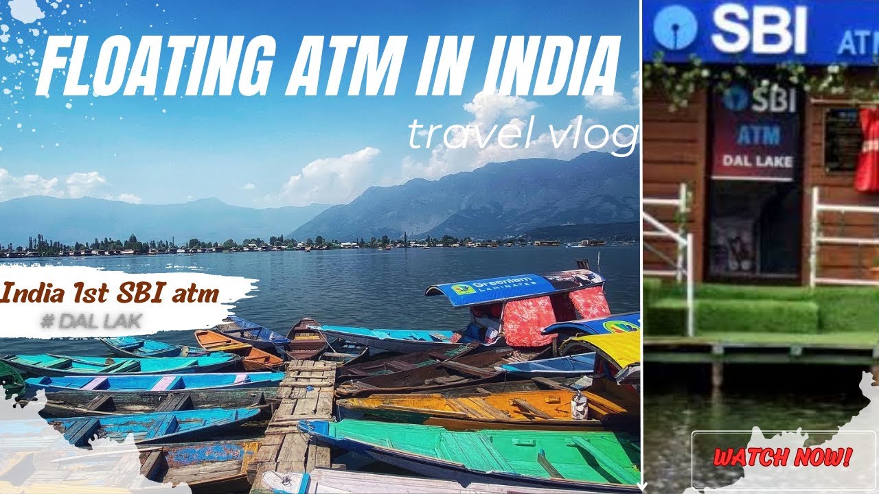 India first floating SBI ATM on houseboats on Dal Lake 🤫🤫#viral #video ...