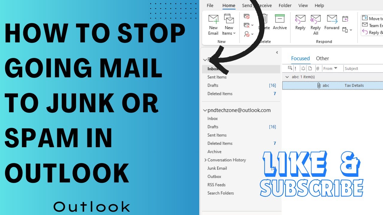 How To Stop Going Mail To Junk Or Spam In Outlook - YouTube