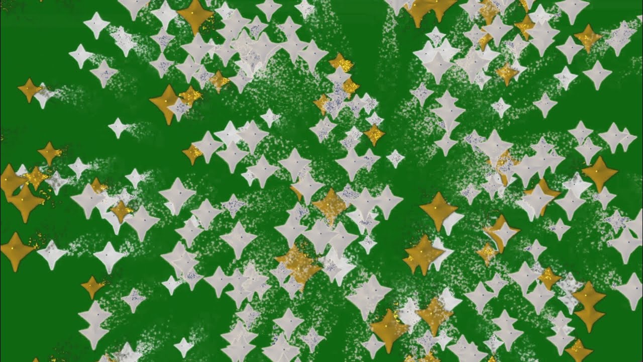 Cute Star shaped particles explode greenscreen | Copyrightfree Star ...
