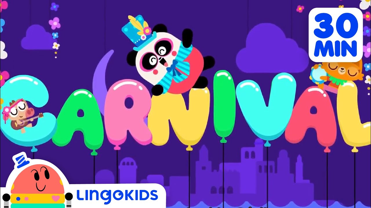 CARNIVAL SONG 🎭🎶 + More Party Songs for Kids | Lingokids - YouTube