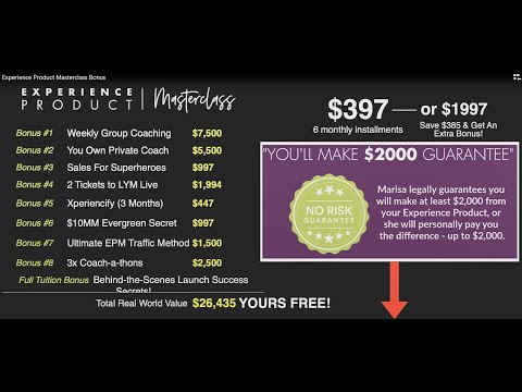 Experience Product Masterclass Bonuses | Jason Fladlien Webinar#ExperienceProductMasterclass ...