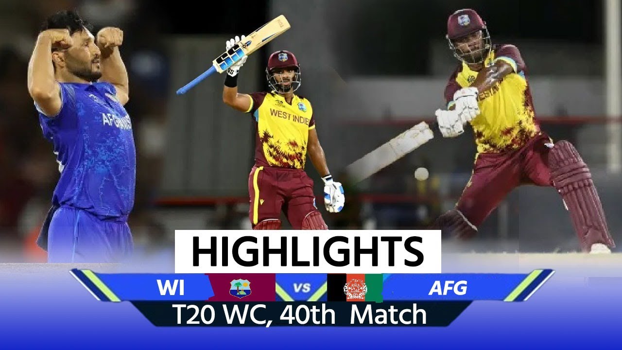 WI vs AFG Highlights: West Indies vs Afghanistan Match Highlights ...