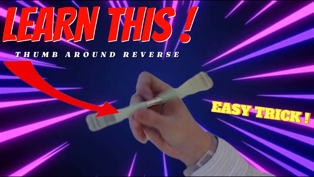 Learn the Thumb Around reverse pen trick! - YouTube