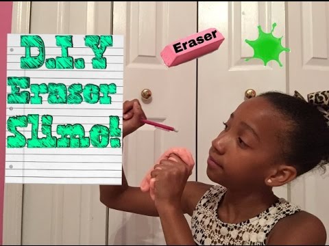 D.I.Y eraser Slime test! ~ back to school with Gigi! - YouTube