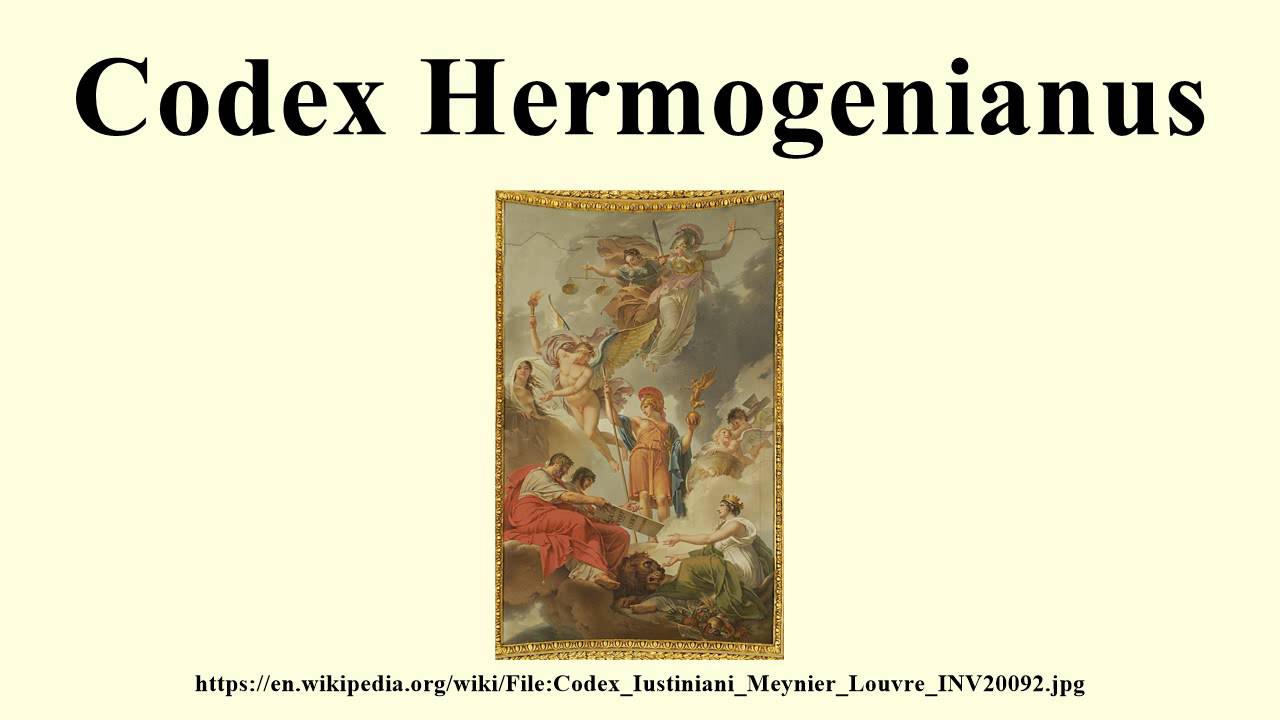 Codex Hermogenianus - YouTube