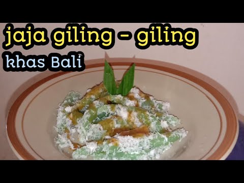 Cara mudah membuat jaja giling-giling khas bali yang enak dan legit ...