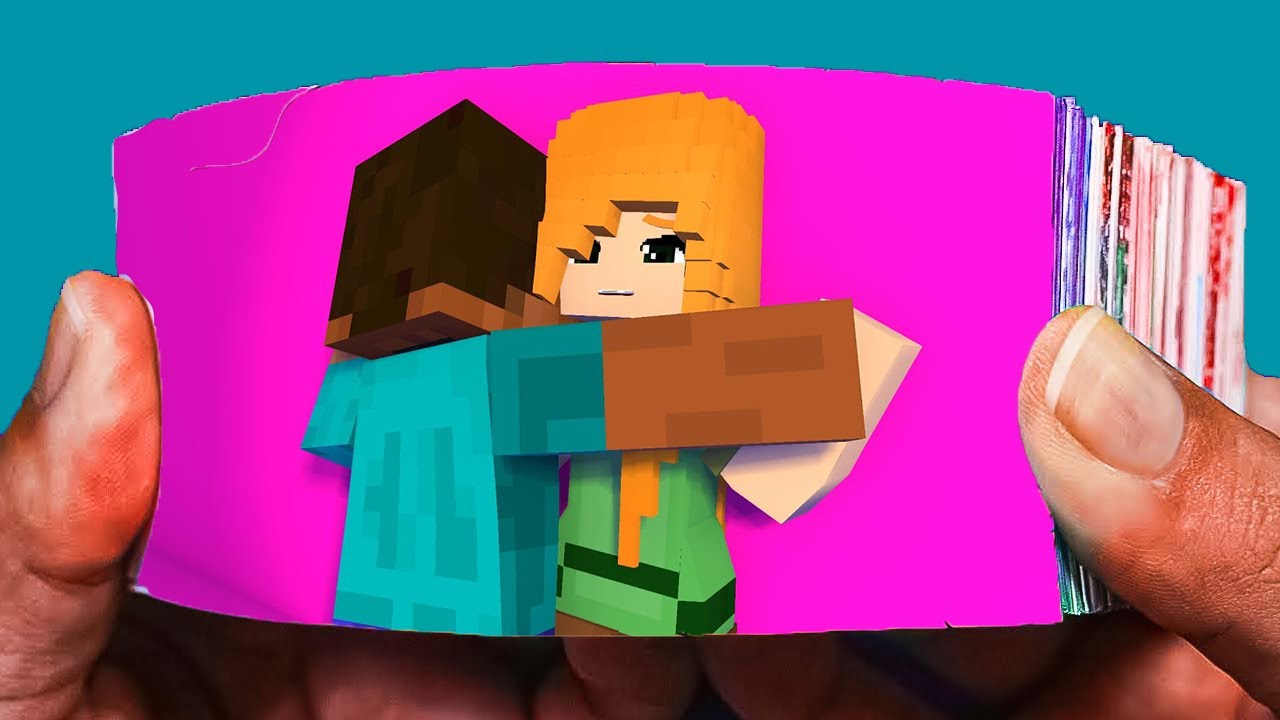 Minecraft Anime - FlipBook Animation - YouTube