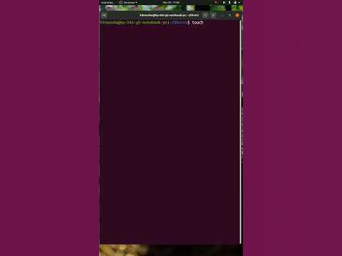 How to Create a text file in ubuntu using terminal #shorts #ubuntu # ...