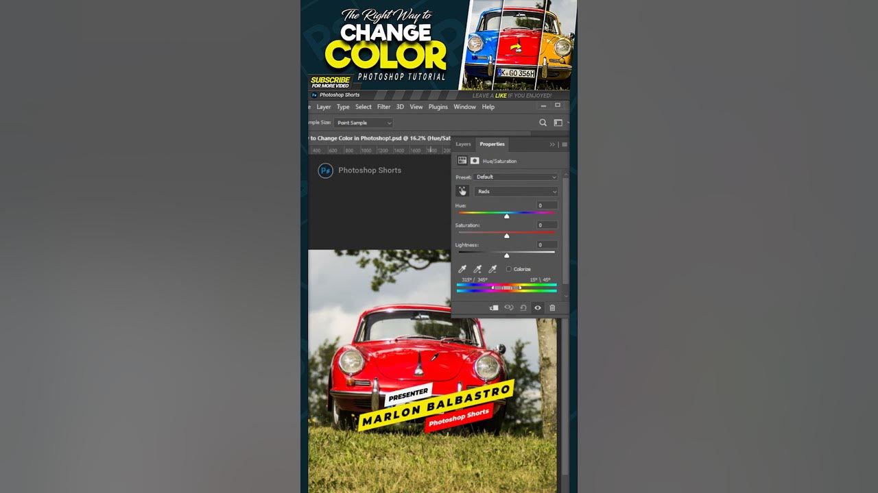 How to Change Color in Photoshop | Photoshop Shorts Video Tutorial ...