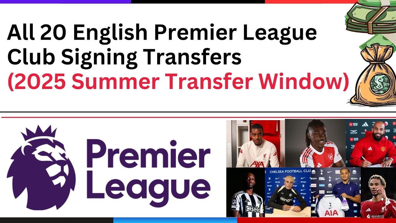 All 20 English Premier League Club Signing Transfers (2025 Summer ...