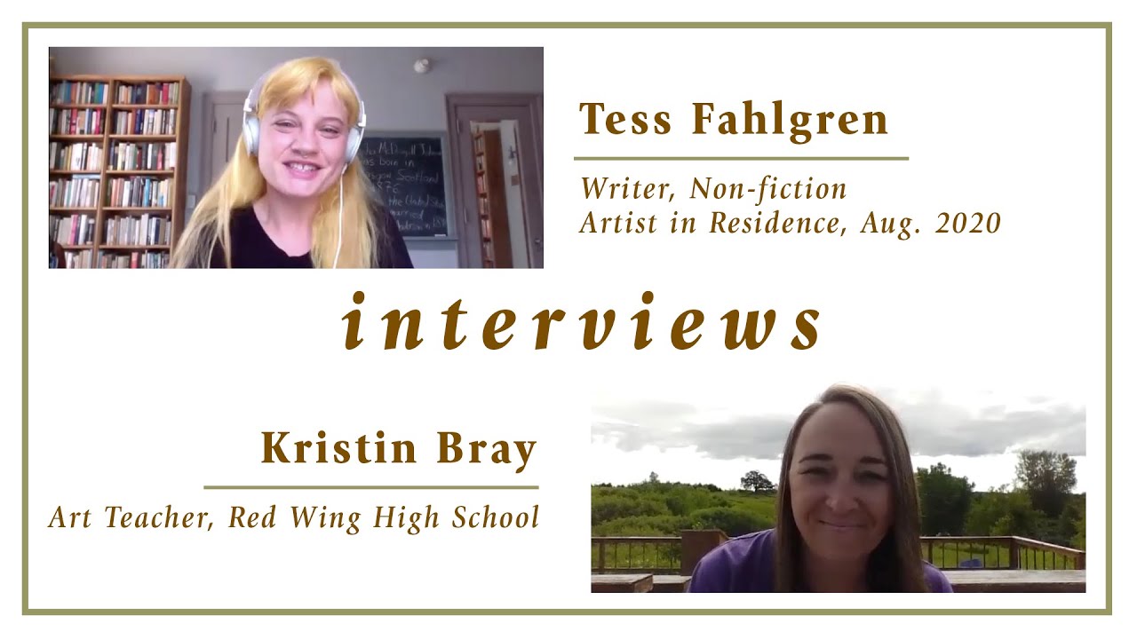 Artist in Residence Tess Fahlgren interviews Red Wing Art Teacher ...