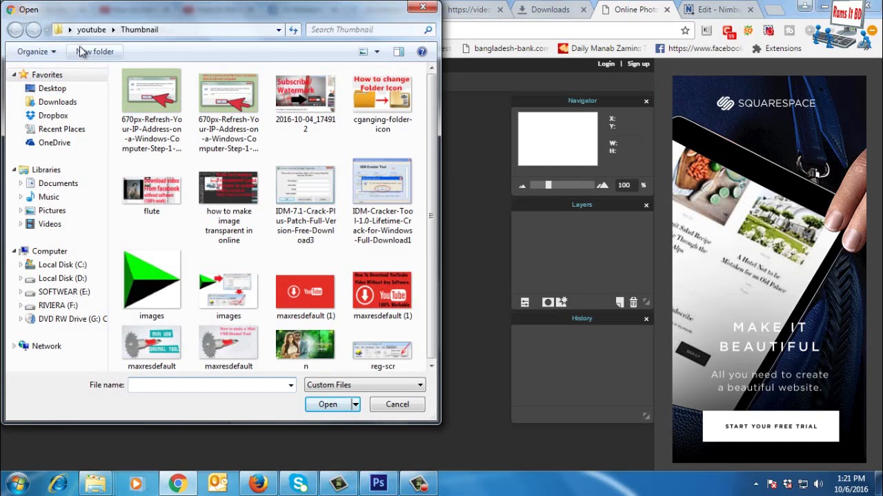 How to make a Transparent Logo or Picture in online with pixlr editor ...