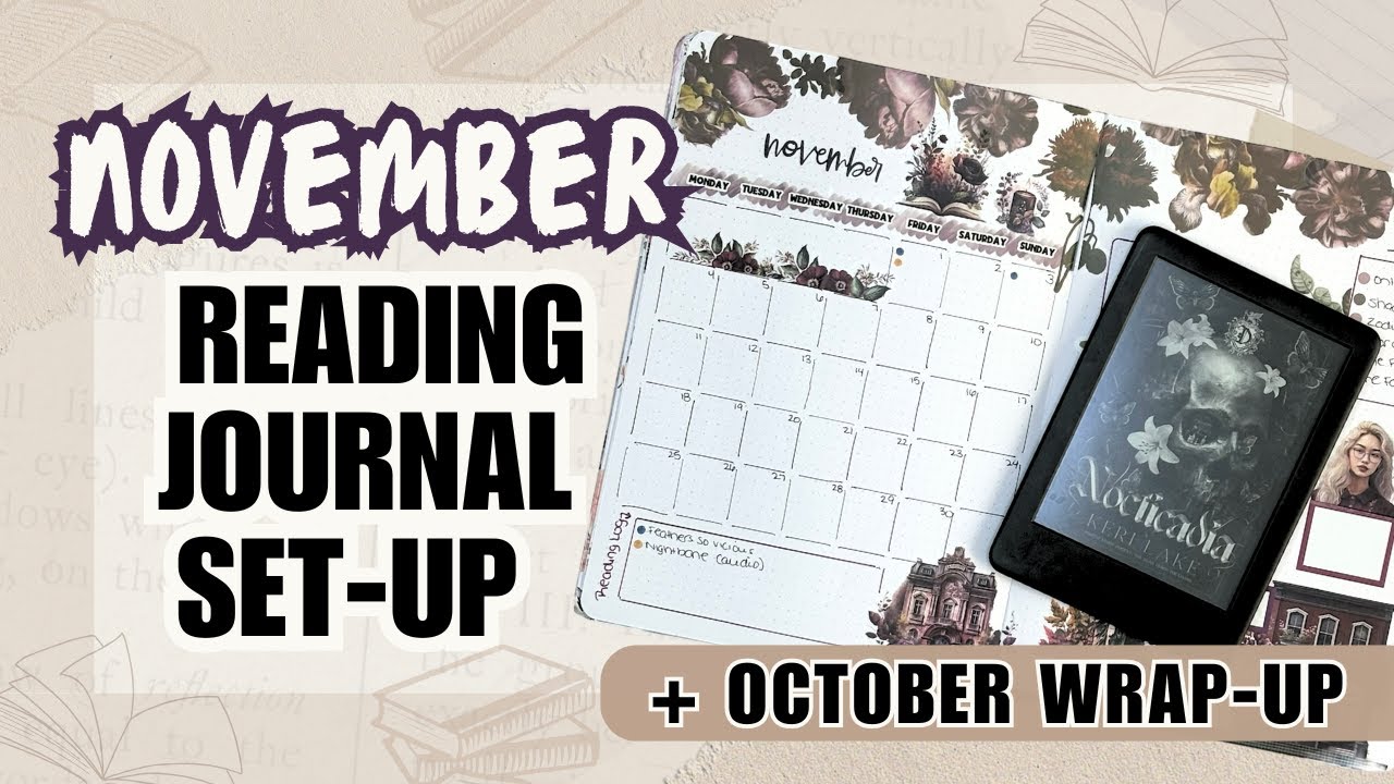 Reading Journal: November Setup and October Reading Recap - YouTube