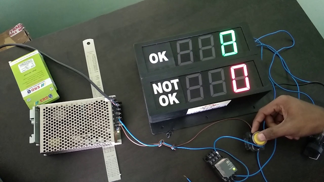 Industrial production counter large size - YouTube