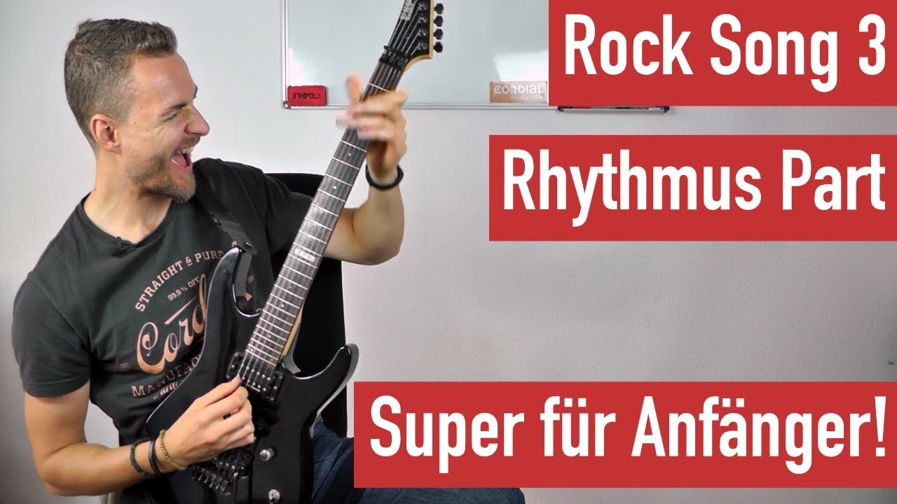 E-Gitarre lernen - Rock Song 3 - Rhythmus Part - Rock Riffs lernen ...